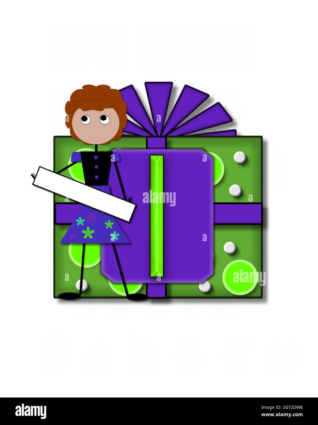 The letter I, in the alphabet set "All Occasion", labels the front of a ...