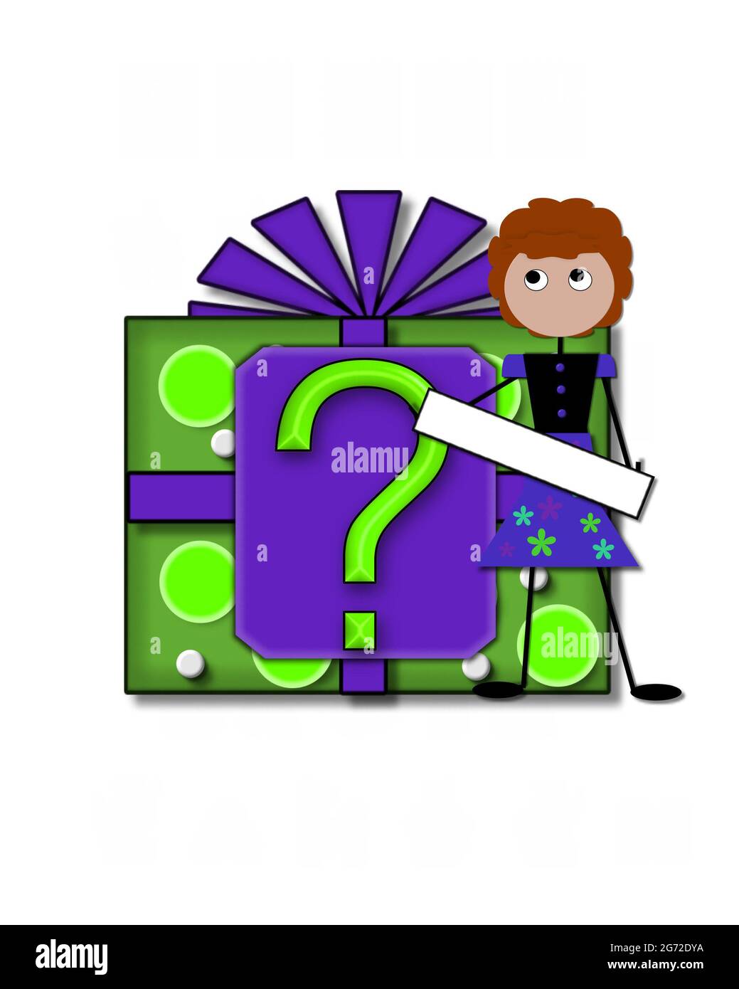 Gift box with question symbol hi-res stock photography and images - Alamy