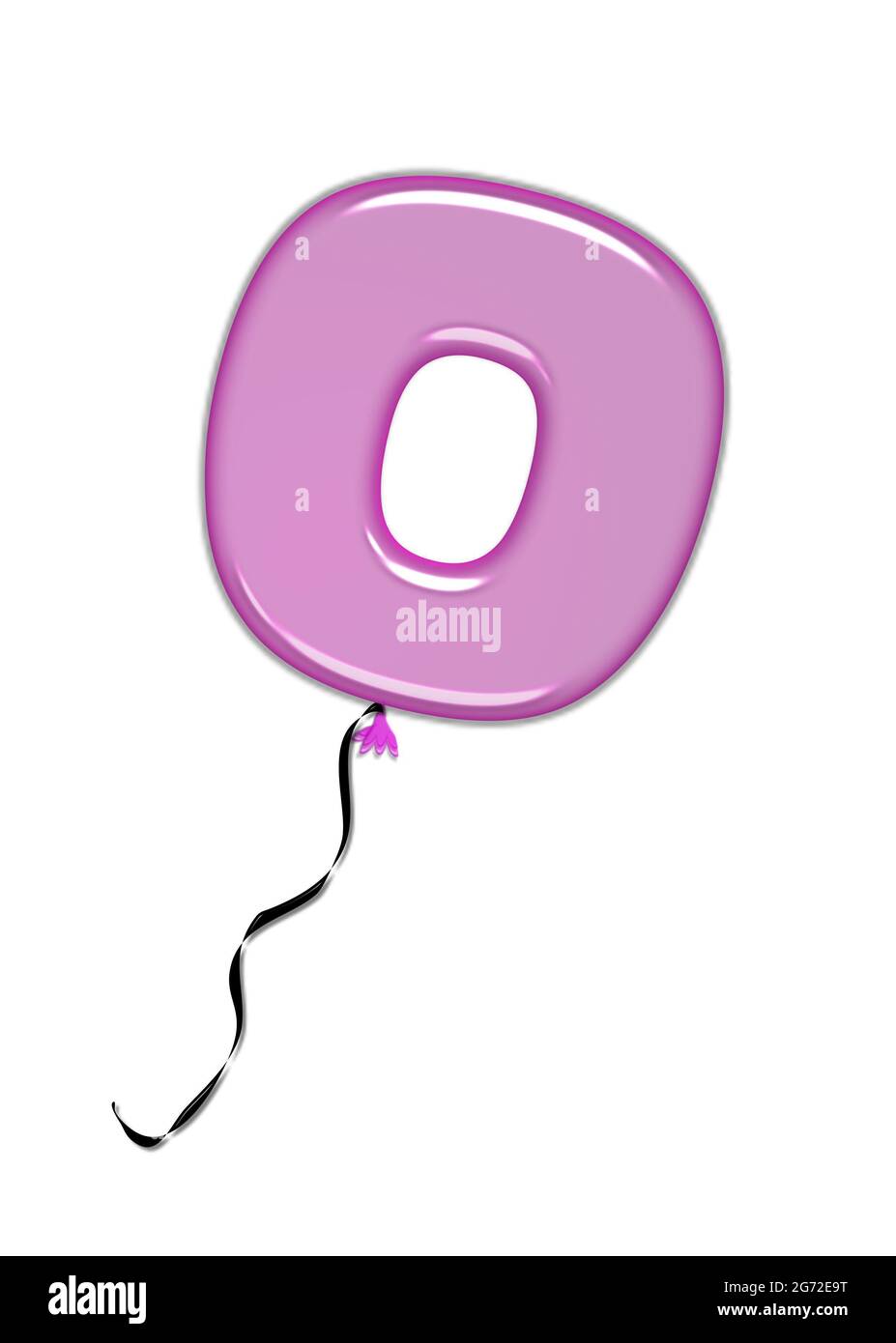 The letter O, in the alphabet set Balloon Jewels, resembles an inflated ...