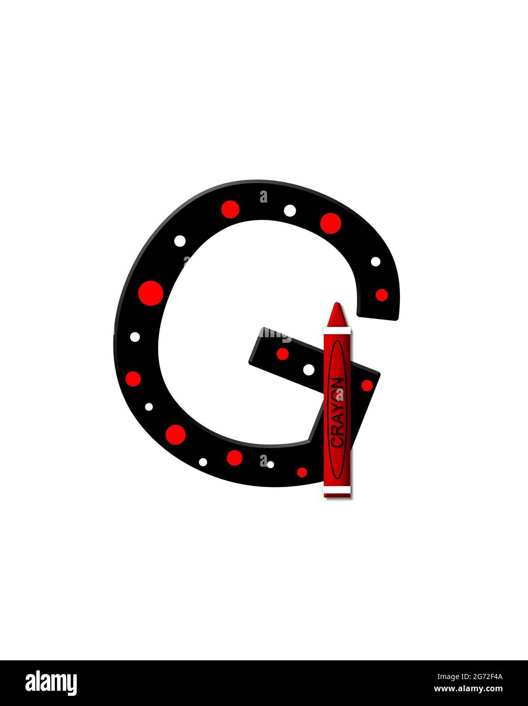 The letter G, in the alphabet set "Black to School", is black with ...