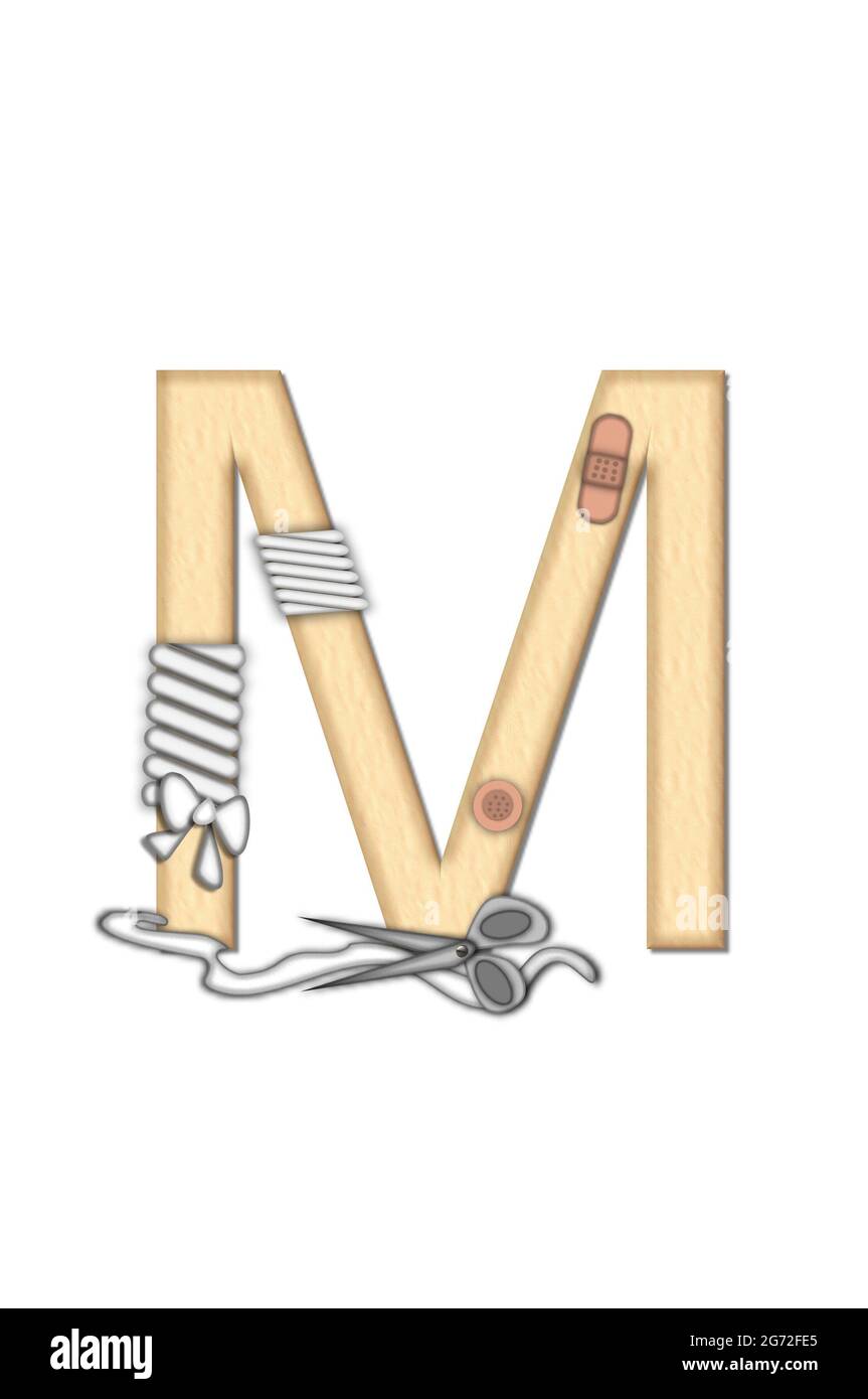 Alphabet letter M, in the set Boo Boo, is tan to represent the color of ...