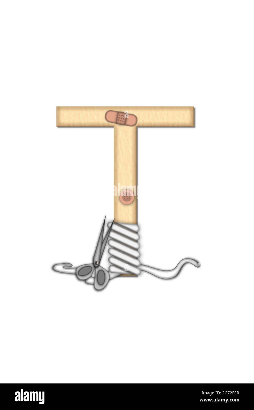Alphabet letter T, in the set Boo Boo, is tan to represent the color of ...