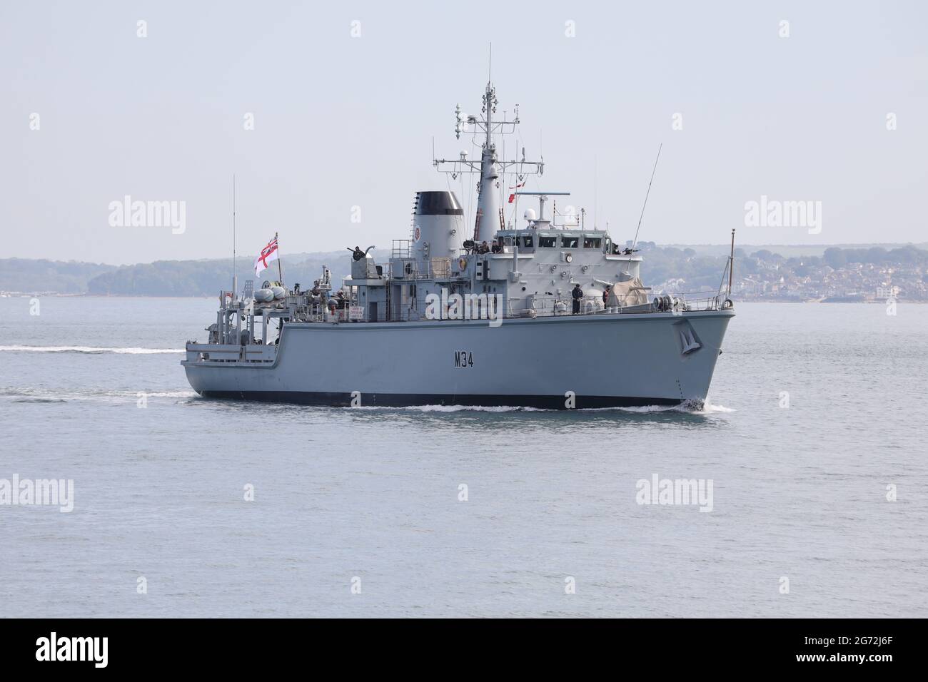 The Royal Navy Mine Counter Measures Vessel HMS MIDDLETON (M34) returns ...