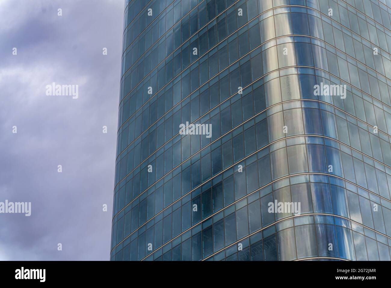 Modern high-rise building with glass windows in Slat Lake City Stock ...