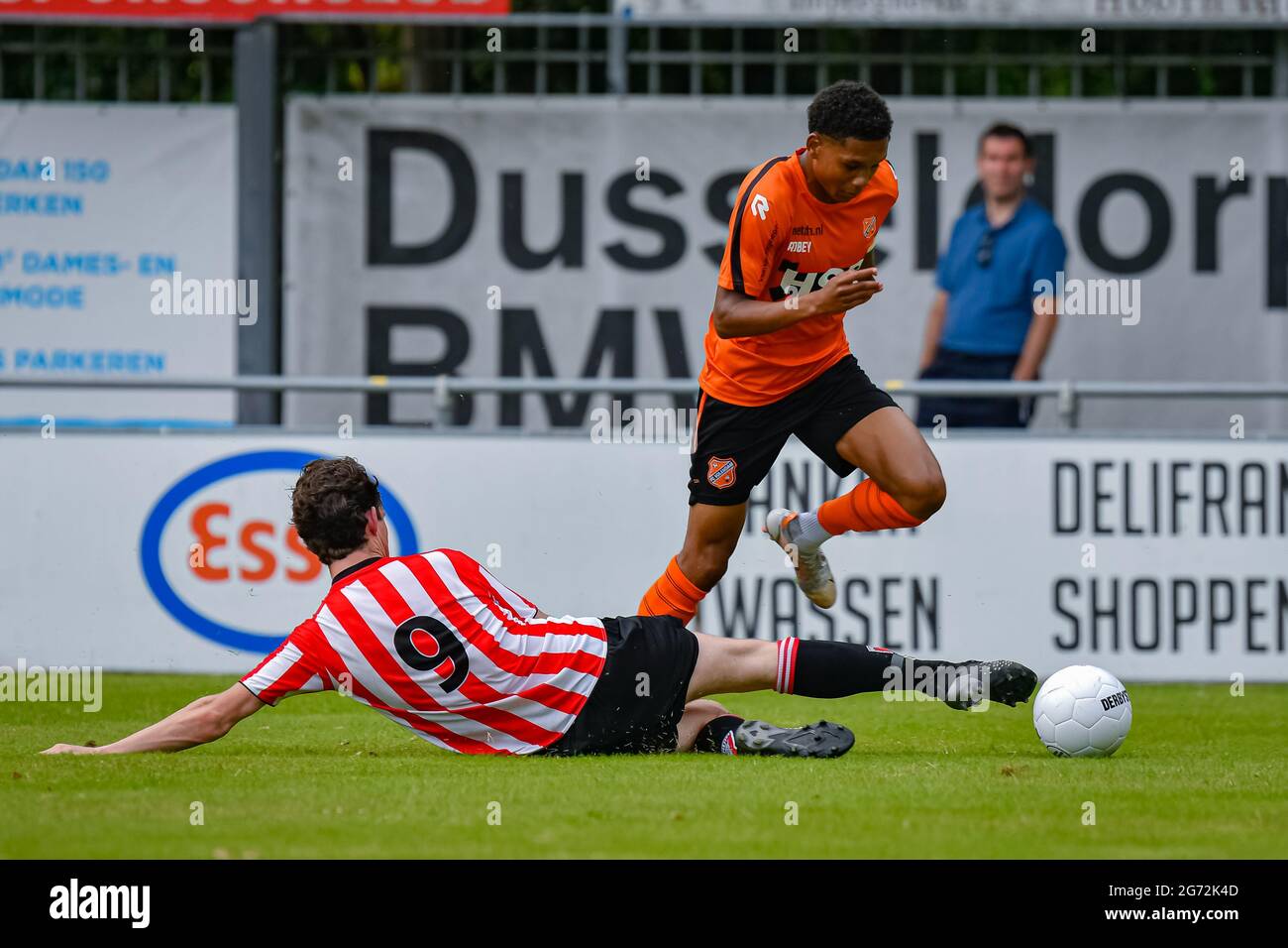 HOORN, NETHERLANDS - JULY 10: Joep Rive player of Hollandia, Tyrell ...