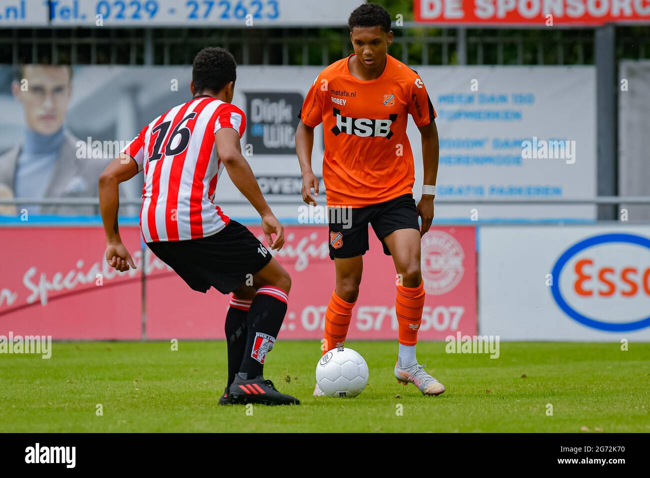 HOORN, NETHERLANDS - JULY 10: Jesse Werners player of Hollandia, Max ...