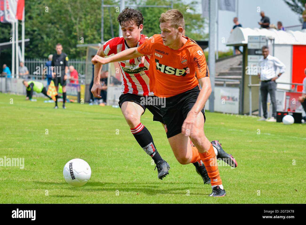 HOORN, NETHERLANDS - JULY 10: Joep Rive player of Hollandia during the ...