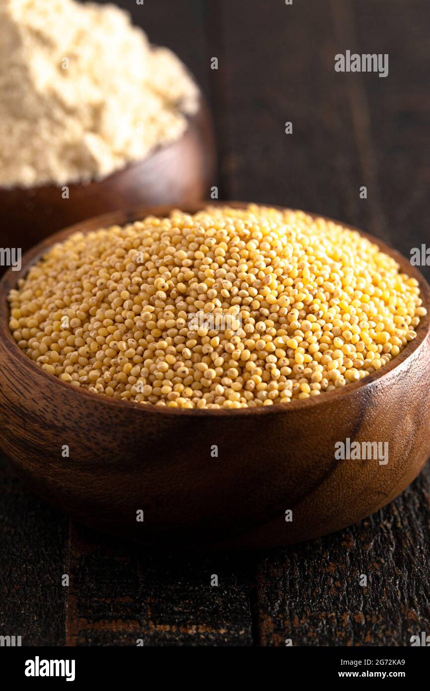 Whole millet flour hi-res stock photography and images - Alamy
