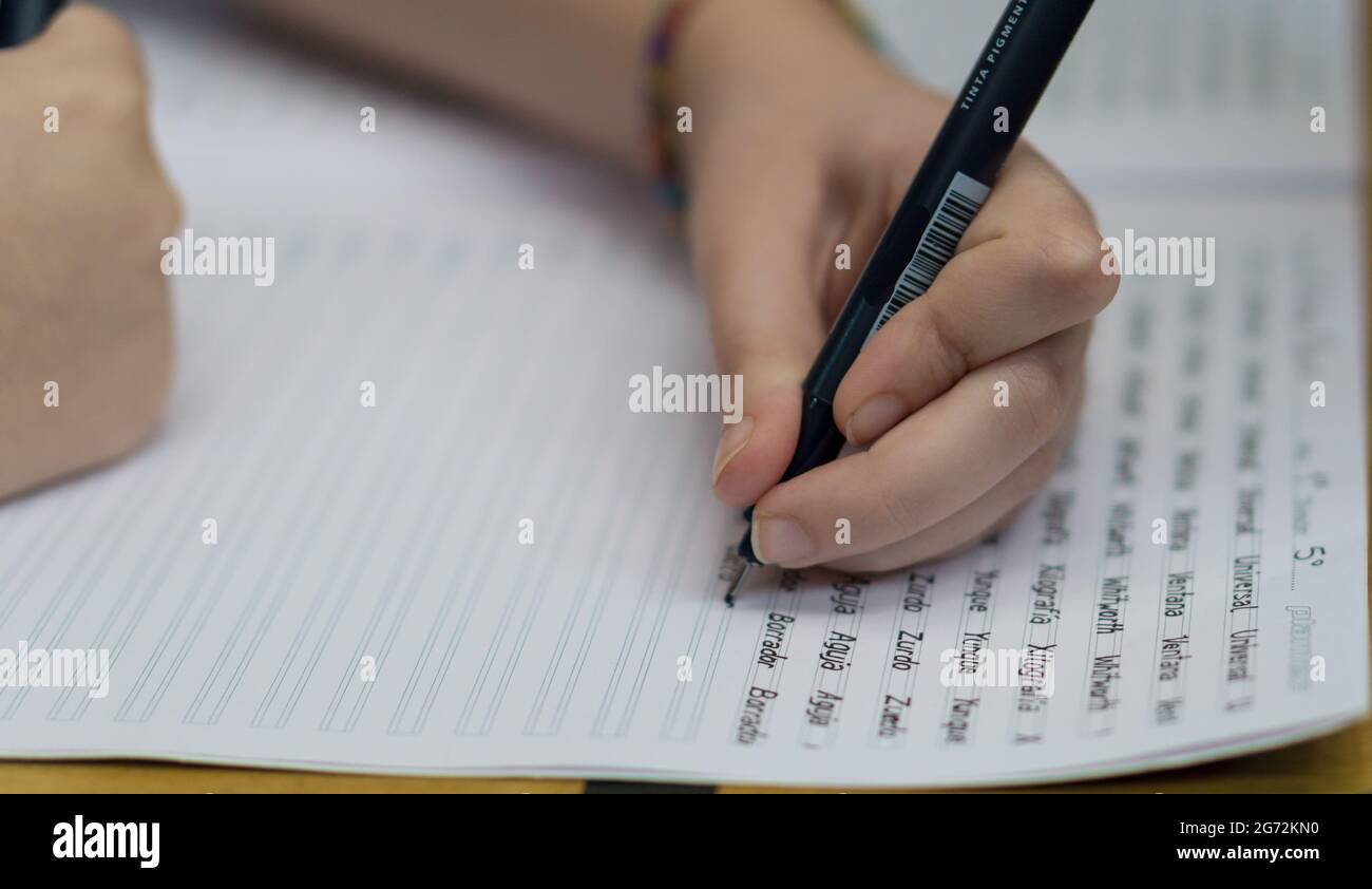 School homework hi-res stock photography and images - Alamy