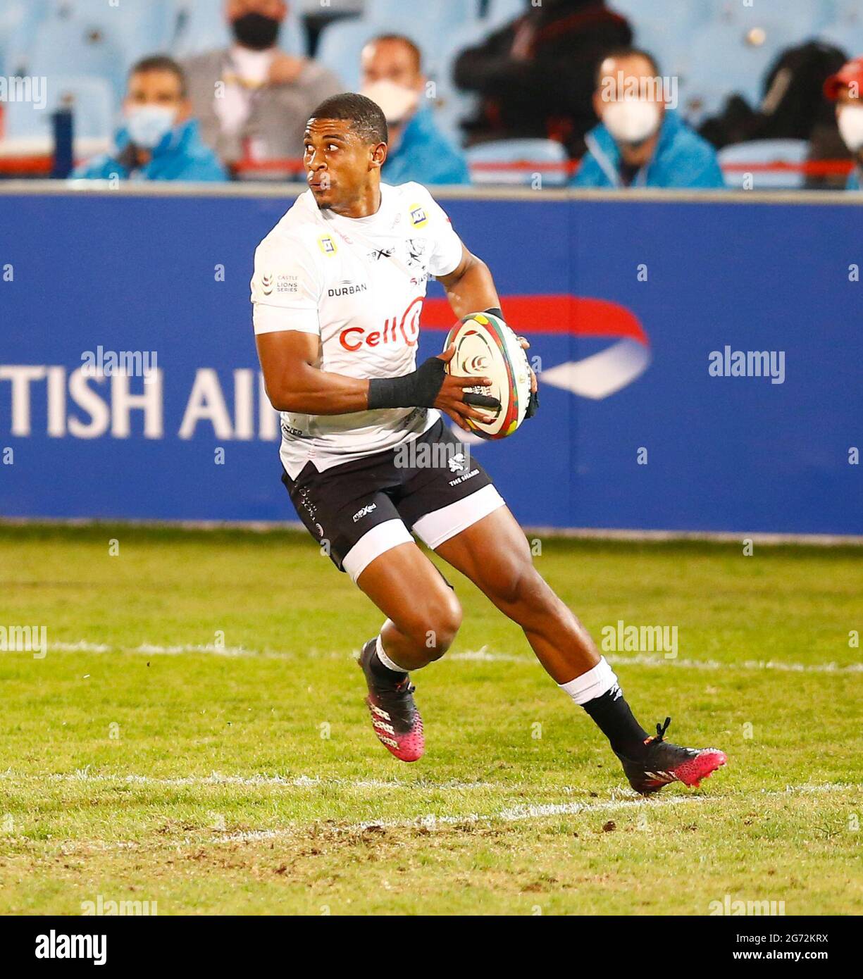 Cell C Sharks' Anthony Volmink during the Castle Lager Lions Series ...