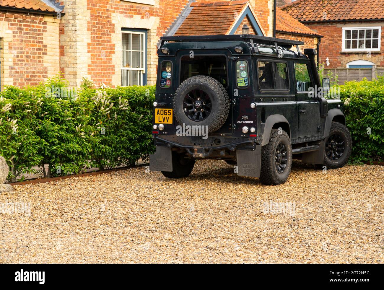 Modern Land Rover vehicle parked Stock Photo - Alamy