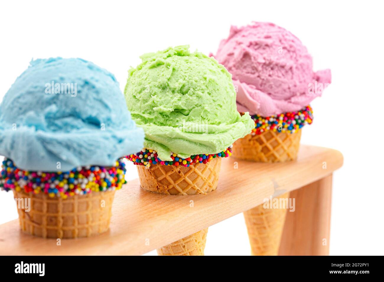 Blue And Purple Ice Cream