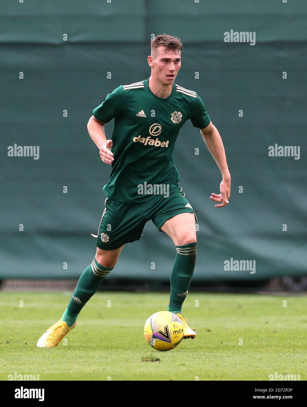 Celtic's Liam Shaw during the pre-season friendly match at Dragon Park ...