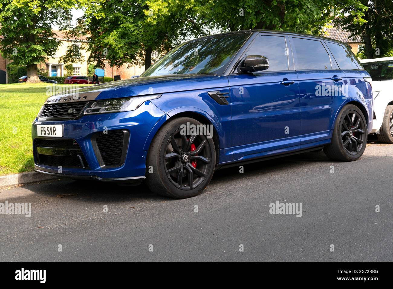 Modern Range Rover parked up Stock Photo - Alamy