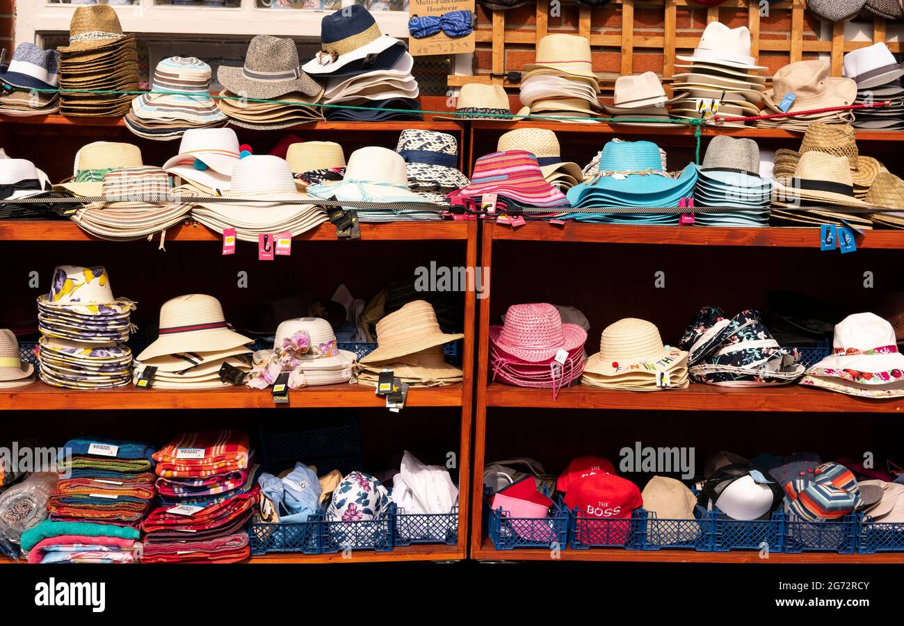 Holiday hats on display Stock Photo - Alamy