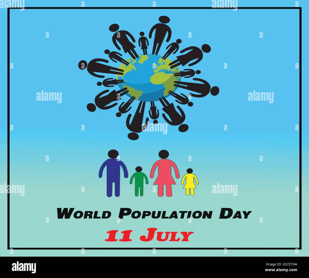 world population day Stock Vector Image & Art - Alamy