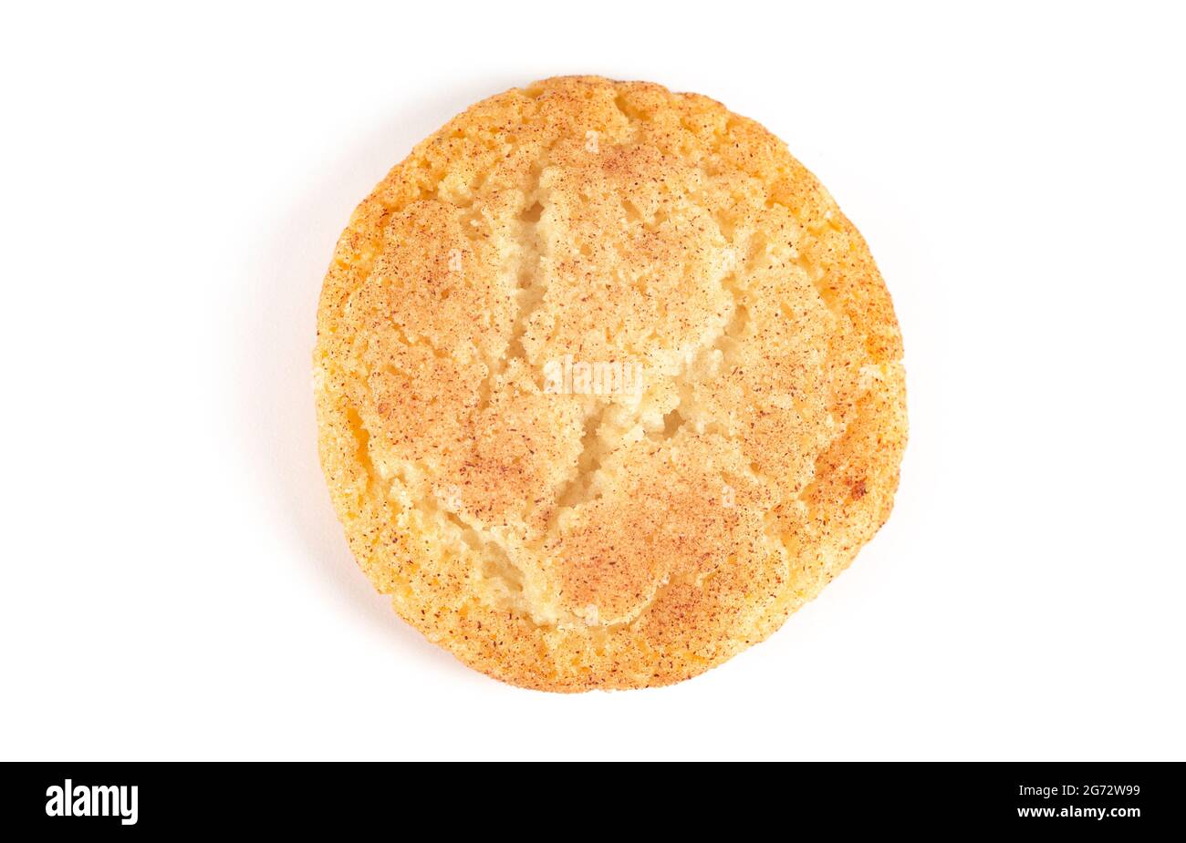 Classic Snickerdoodle Cookies Isolated on a White Background Stock ...