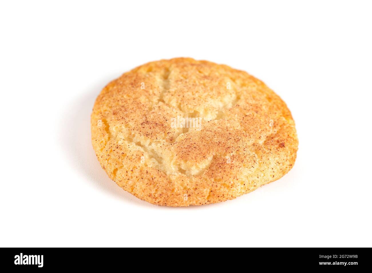 Classic Snickerdoodle Cookies Isolated on a White Background Stock ...