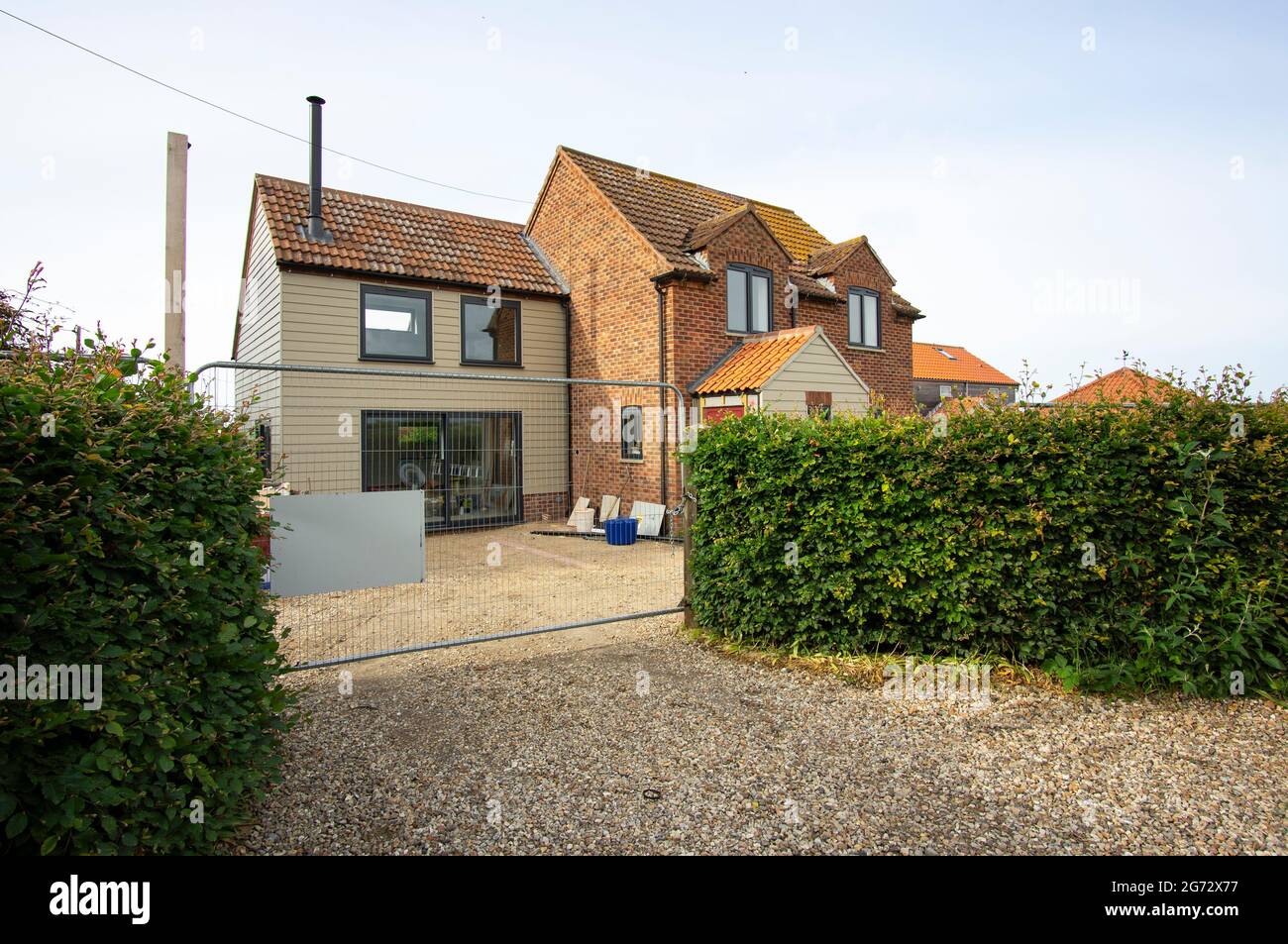 New detached home under construction Stock Photo - Alamy