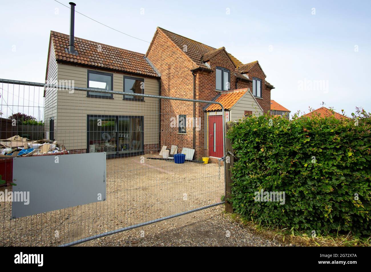 New detached home under construction Stock Photo - Alamy