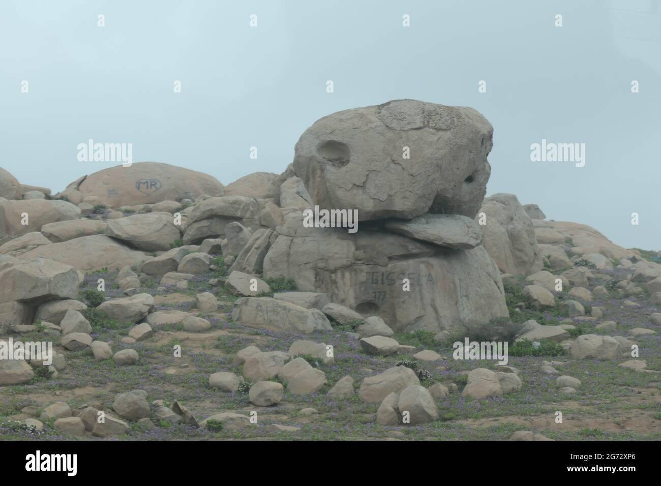 Mountains by the sea Peru Stock Photo - Alamy