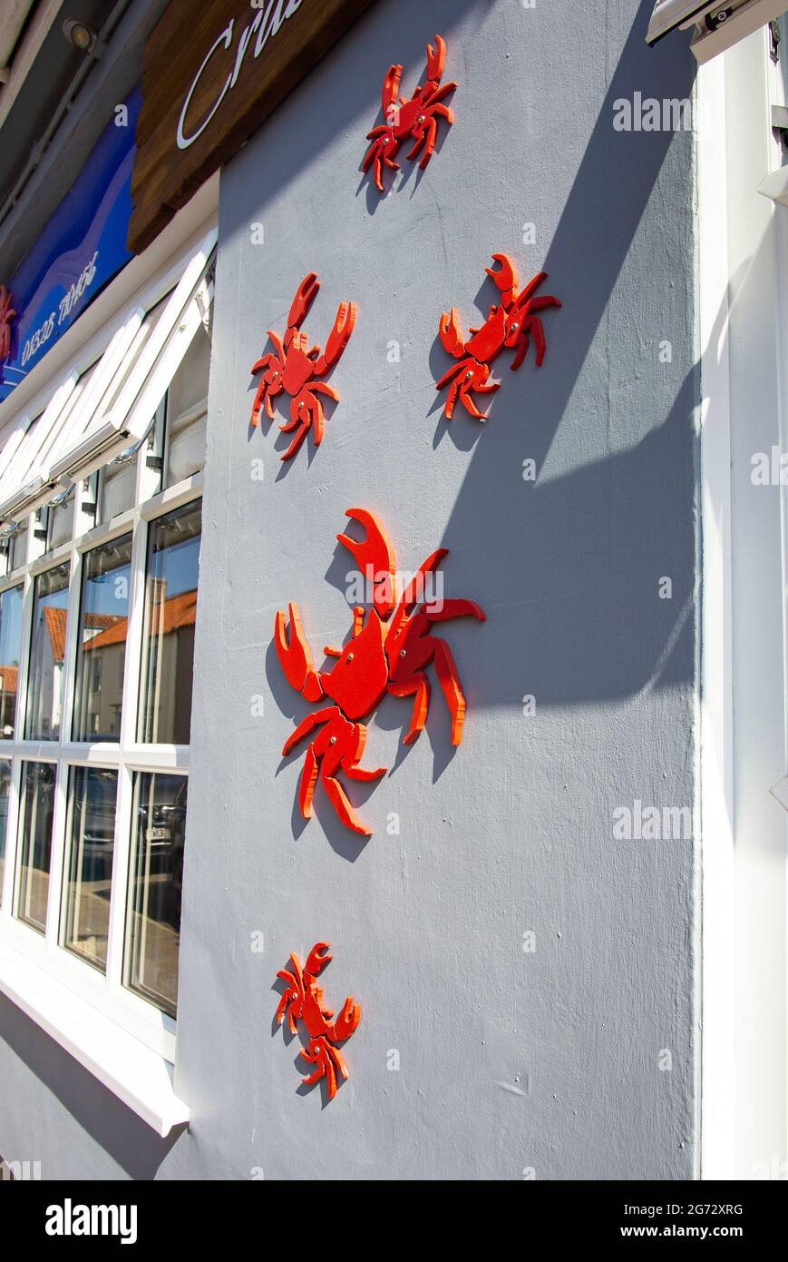 Sign on a seafood restaurant Stock Photo - Alamy