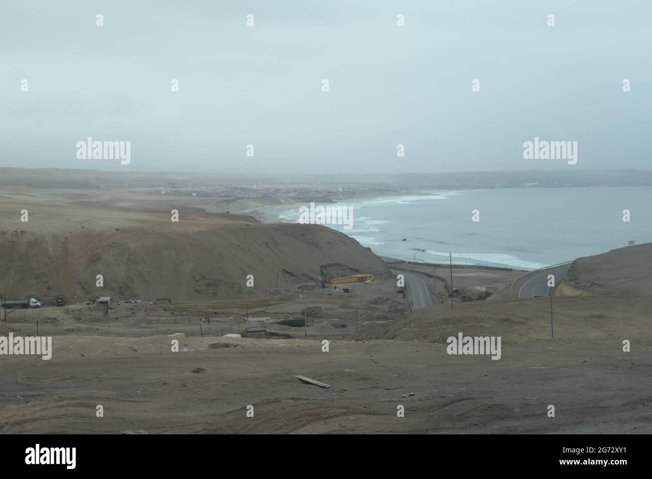Mountains by the sea Peru Stock Photo - Alamy