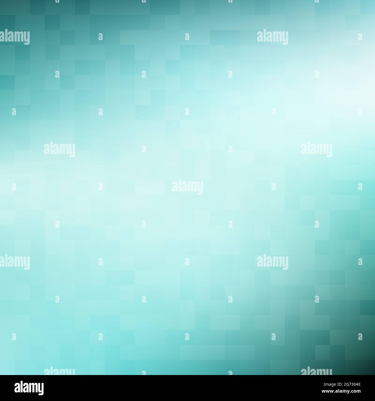 Simple abstract teal background with gradient mesh textured by squares ...