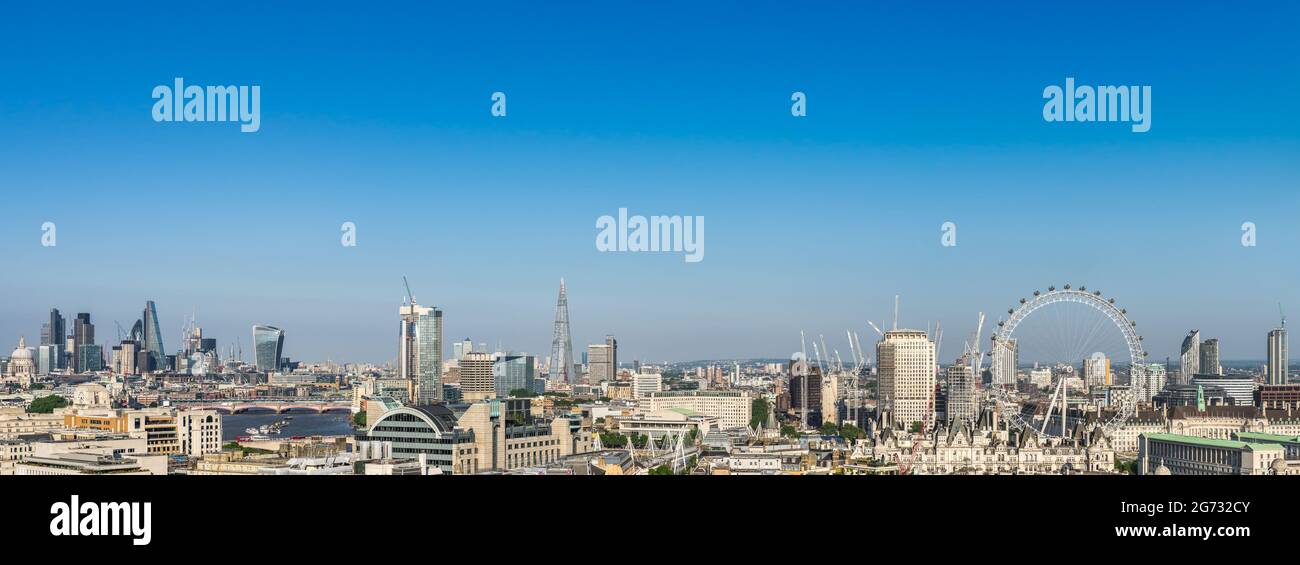 London panorama night wide hi-res stock photography and images - Alamy