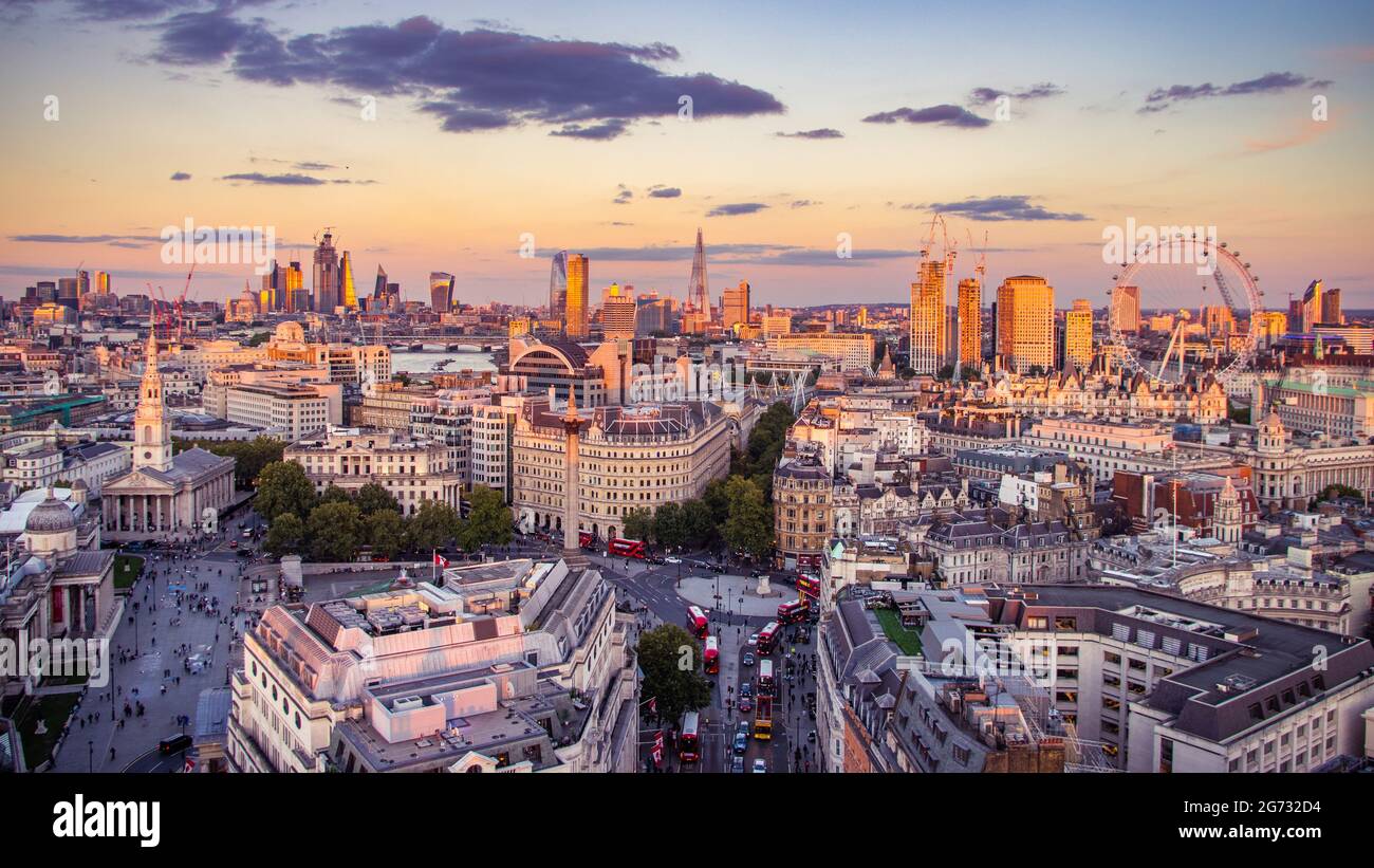 Panorma of the London Skyline Stock Photo - Alamy