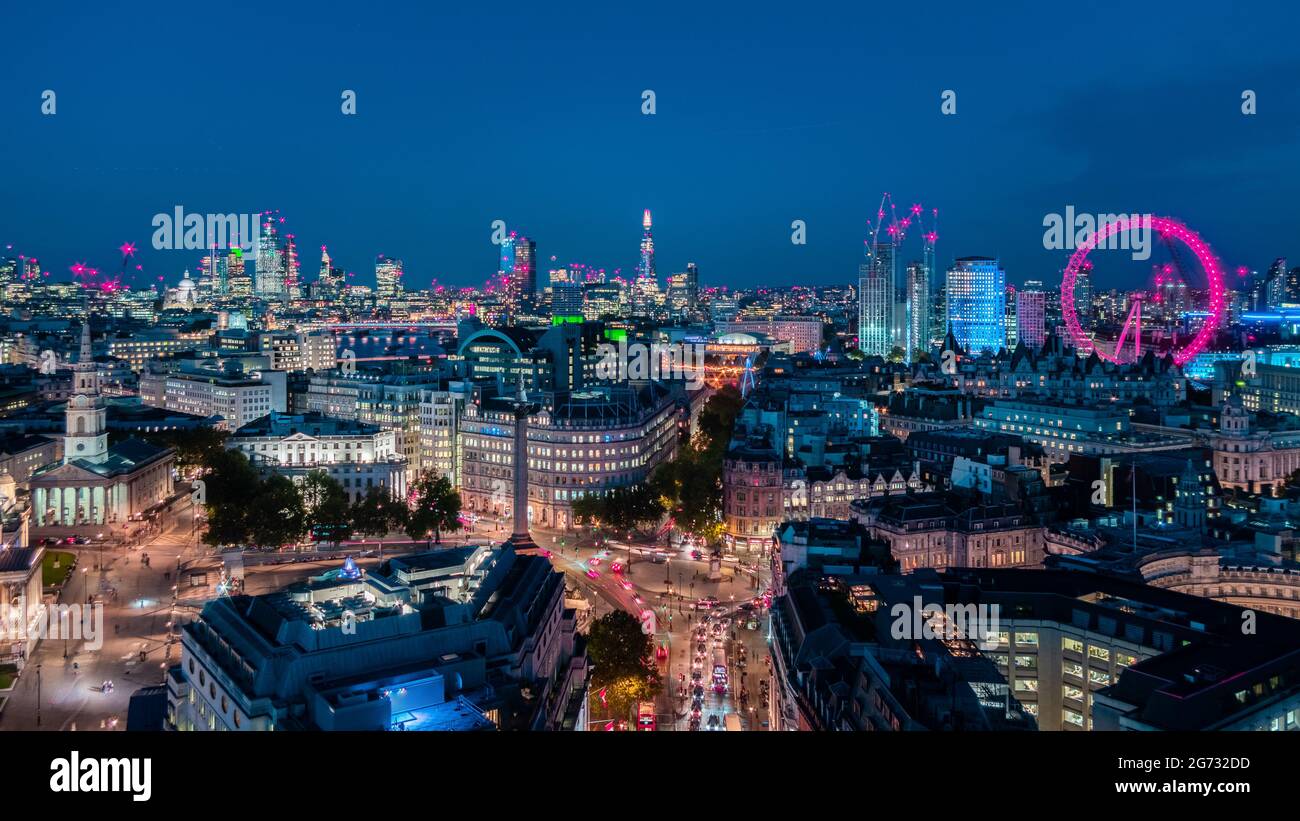 Iconic view of the City of London UK Stock Photo - Alamy