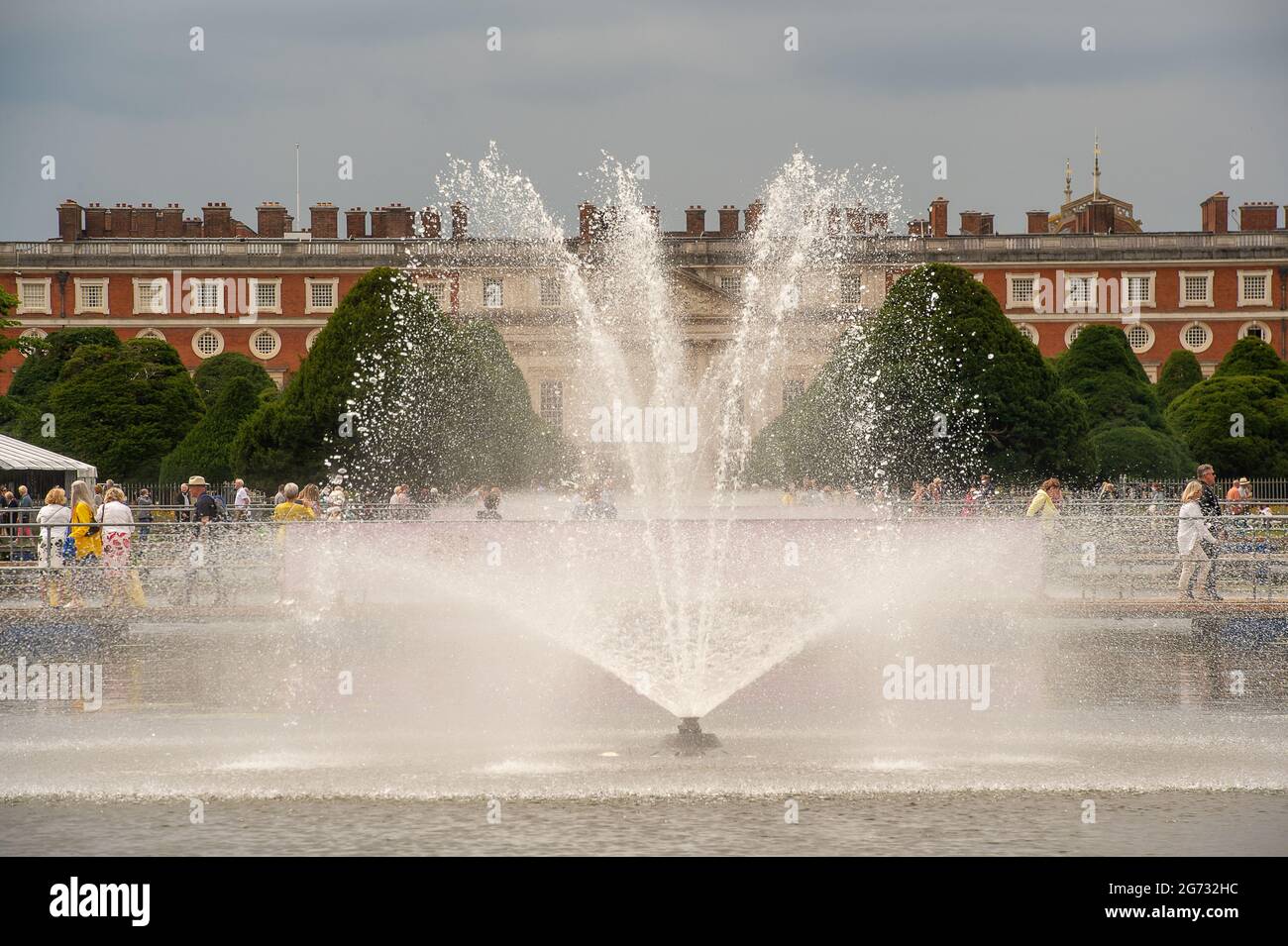 East Molesey, Surrey, UK. 8th July, 2021. The walkways across the Long ...