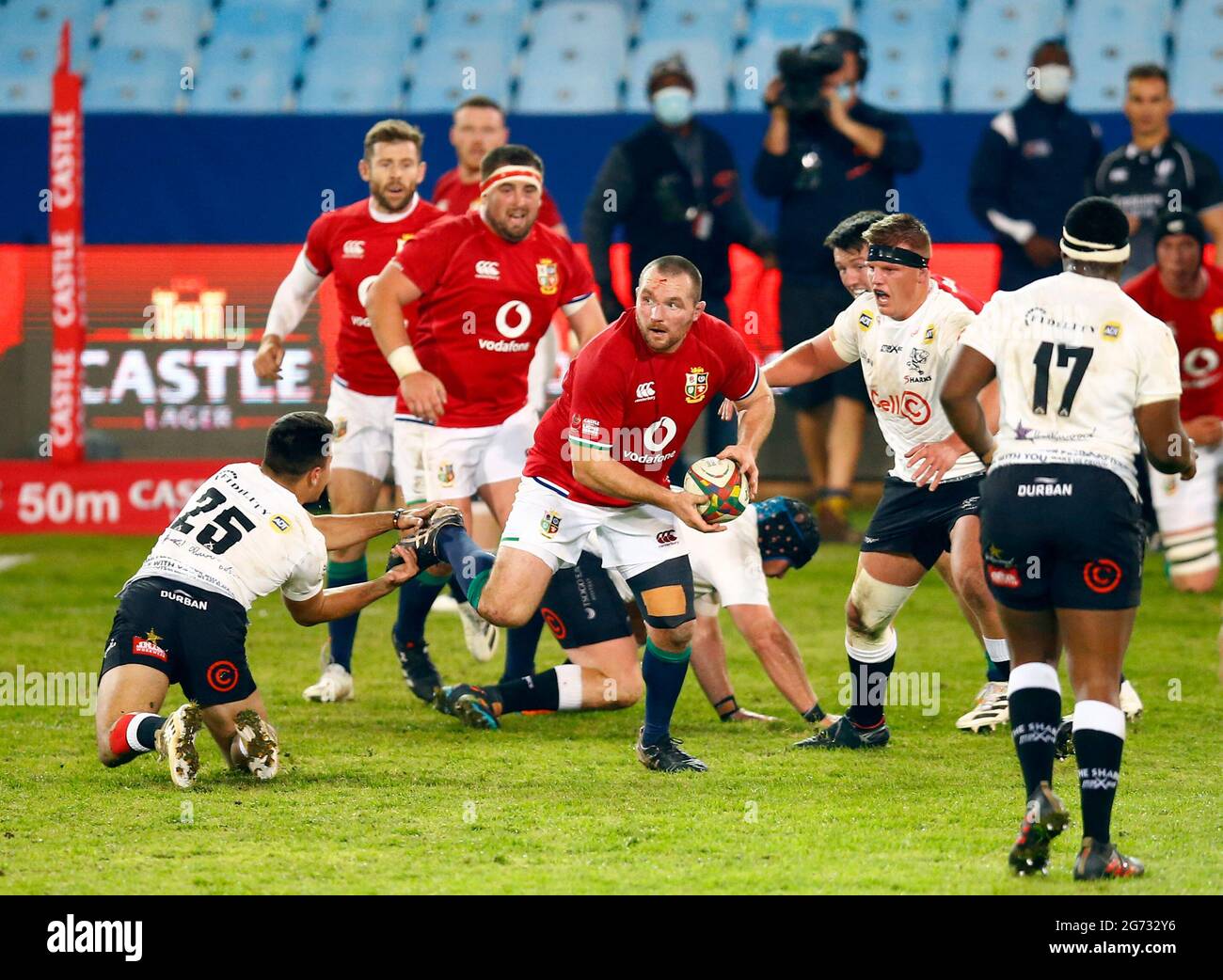 British and Irish Lions' Ken Owens during the Castle Lager Lions Series ...
