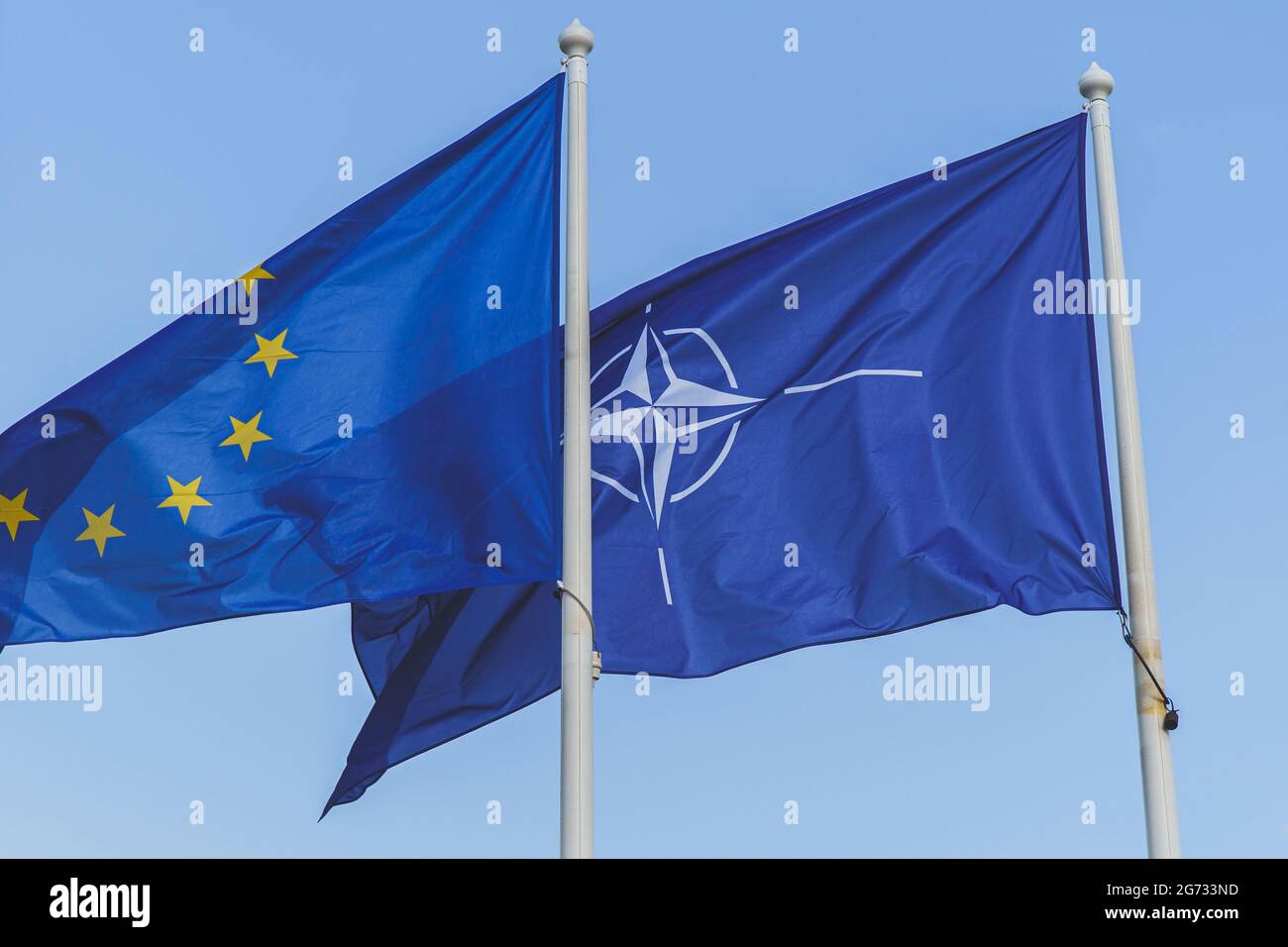 Nato flags hi-res stock photography and images - Alamy