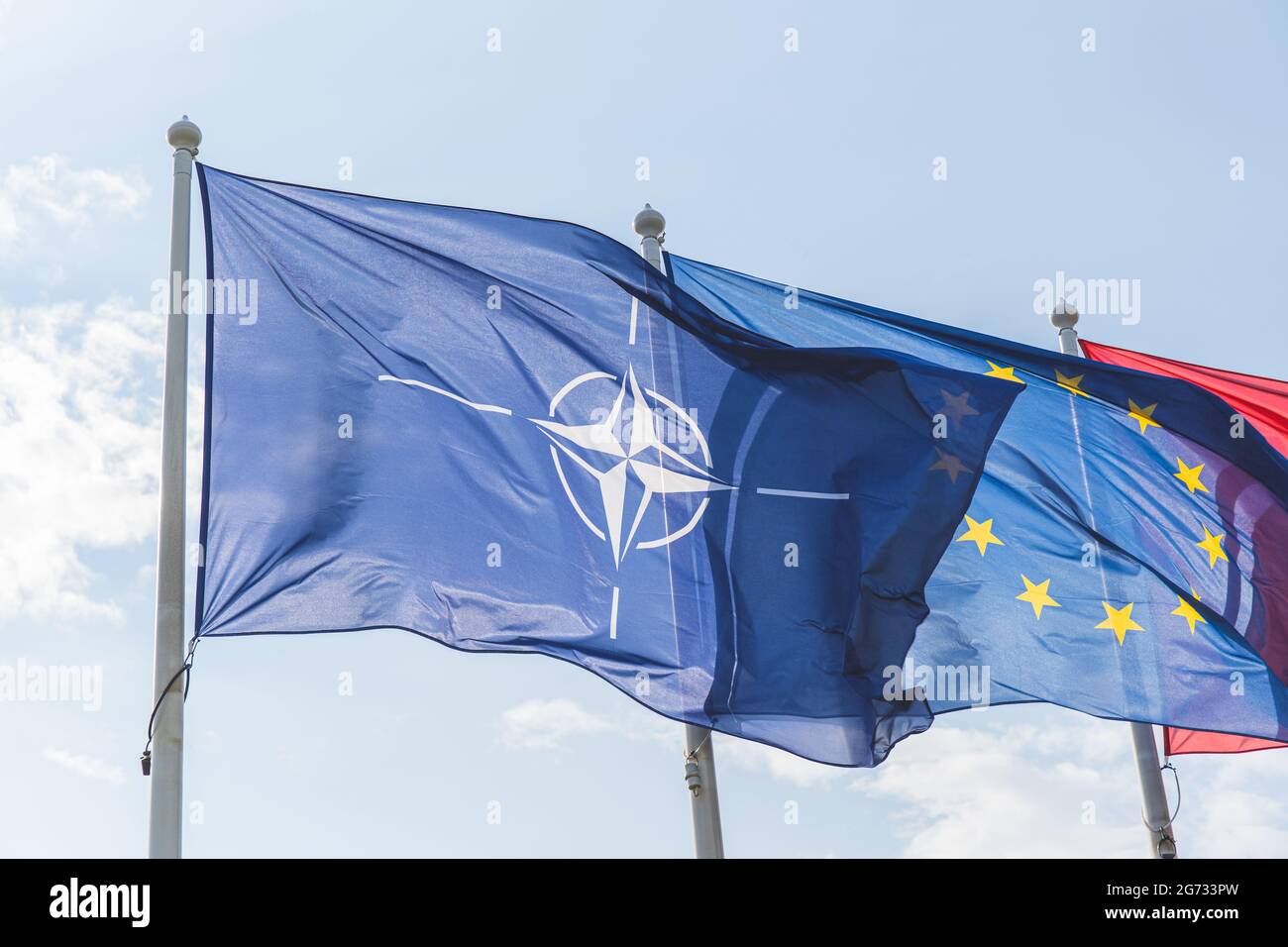 Nato flags hi-res stock photography and images - Alamy