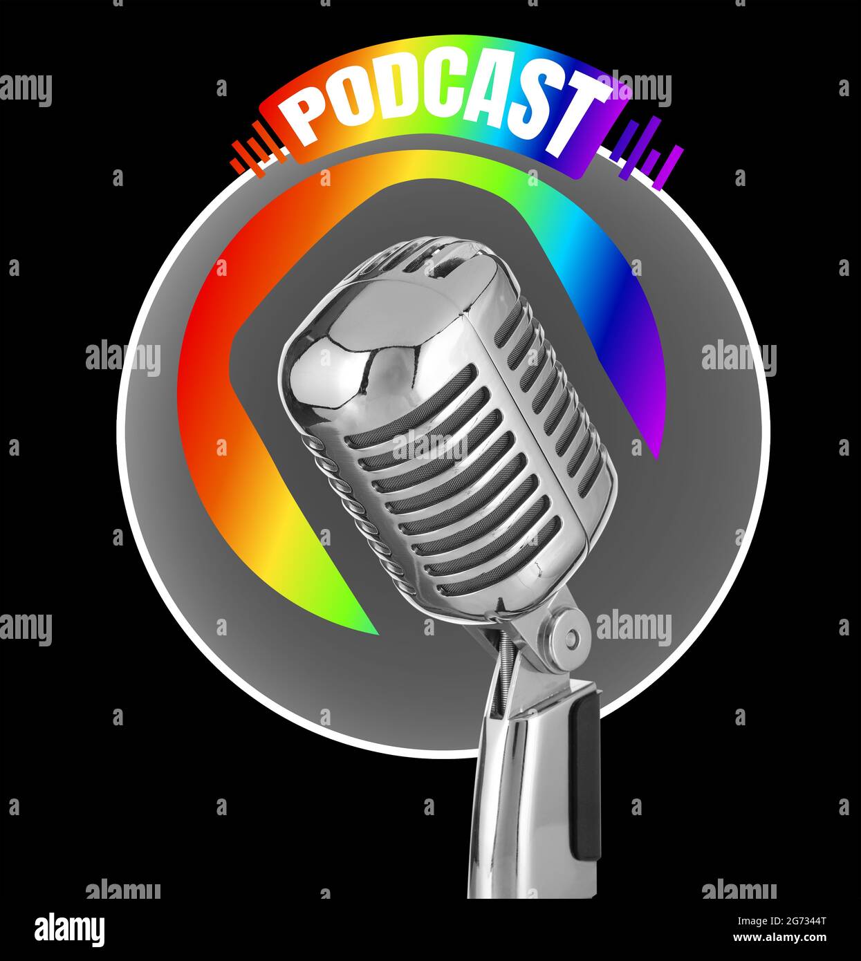 Radio host and retro hi-res stock photography and images - Alamy