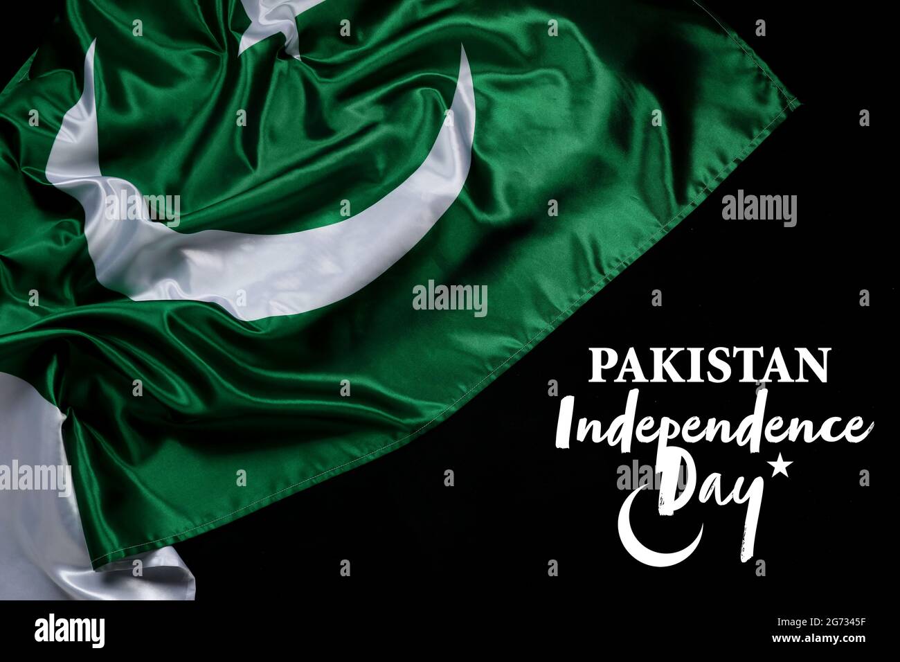 Greeting card for Independence Day of Pakistan Stock Photo - Alamy