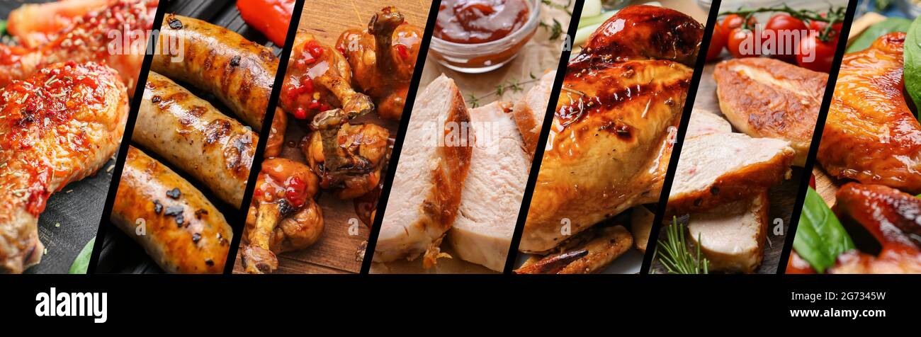Poultry food dishes set hi-res stock photography and images - Alamy