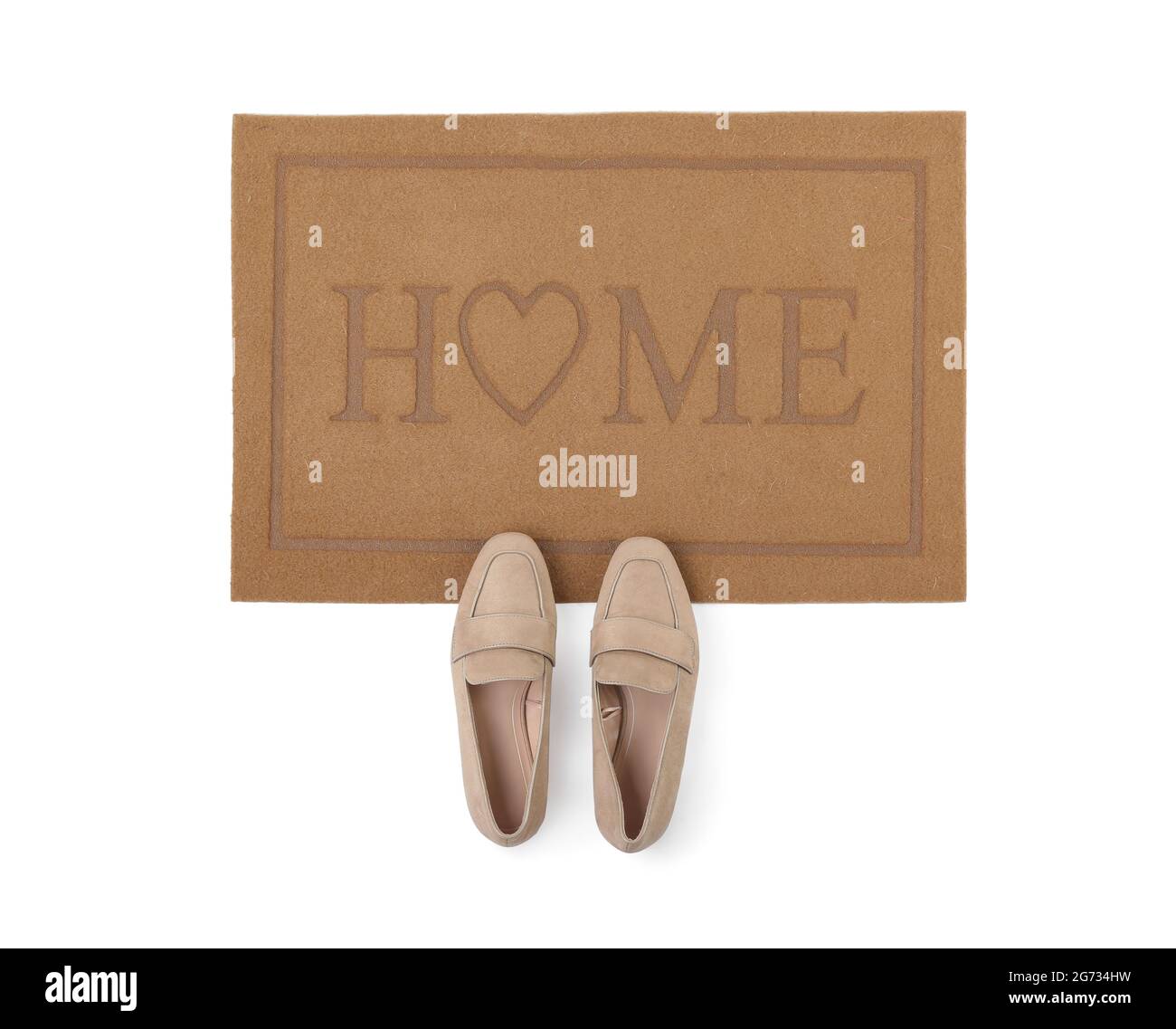 Feet doormat Cut Out Stock Images & Pictures - Alamy