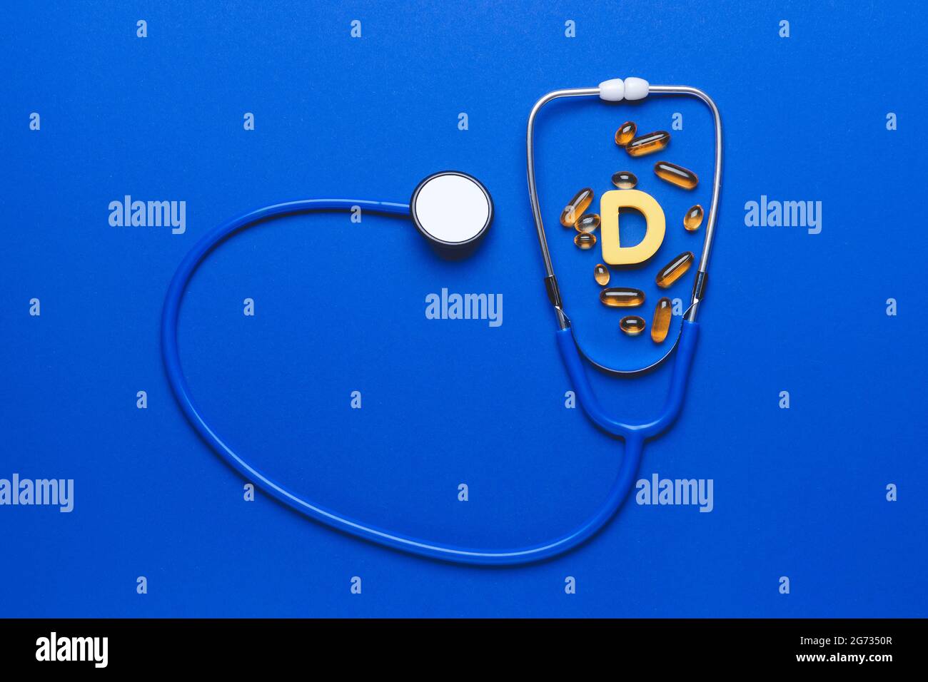 Letter D with pills and stethoscope on color background Stock Photo - Alamy