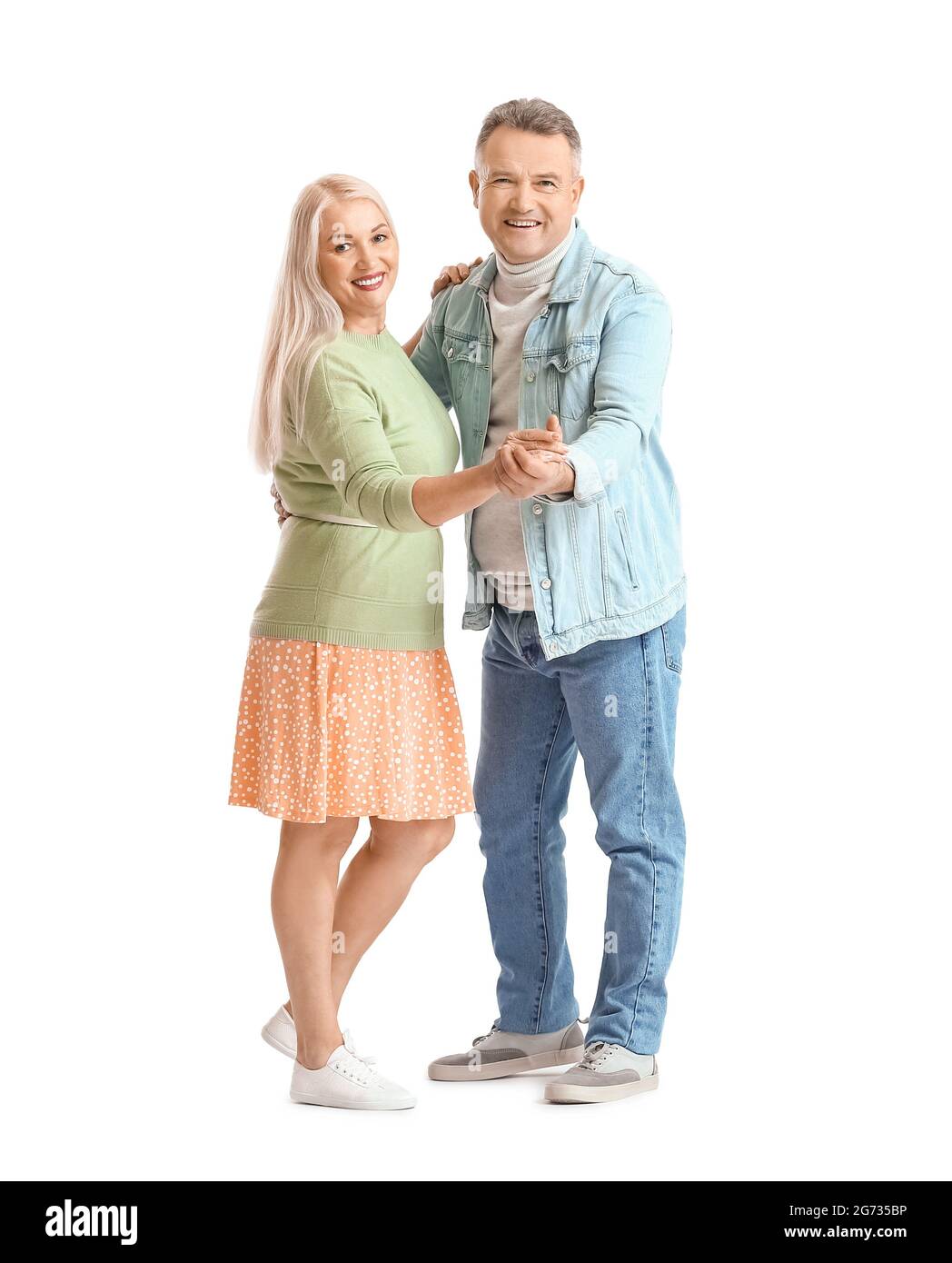 Couple dancing on holiday Cut Out Stock Images & Pictures - Alamy