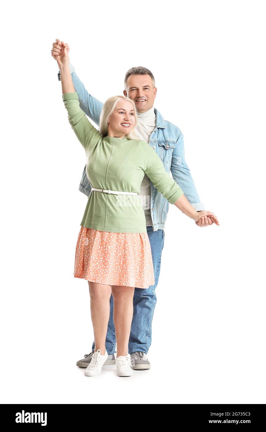 Couple dancing on holiday Cut Out Stock Images & Pictures - Alamy