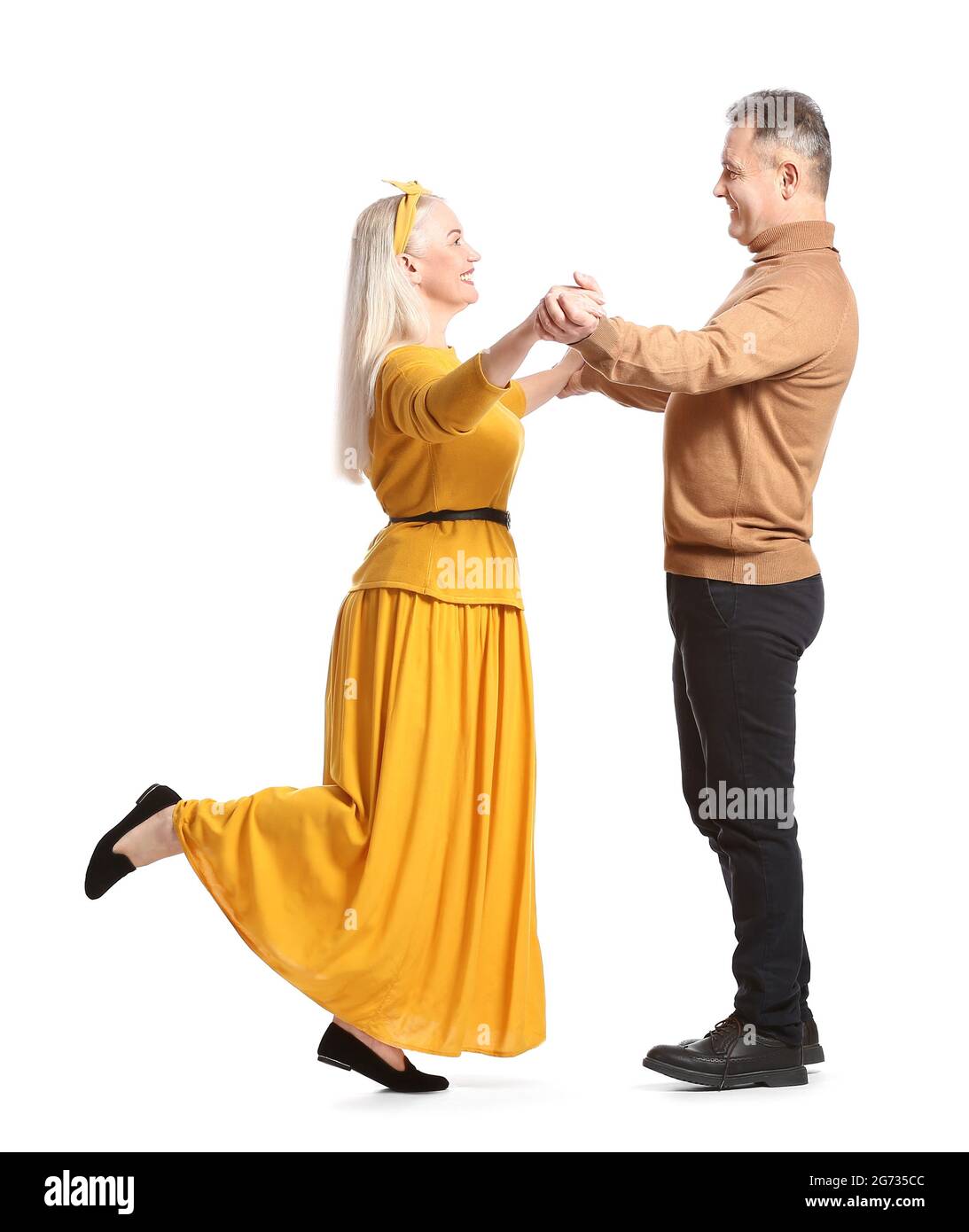 Couple dancing on holiday Cut Out Stock Images & Pictures - Alamy