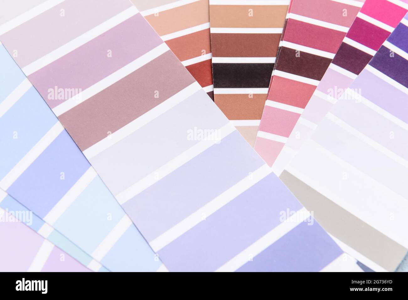 Paint color samples as background Stock Photo - Alamy