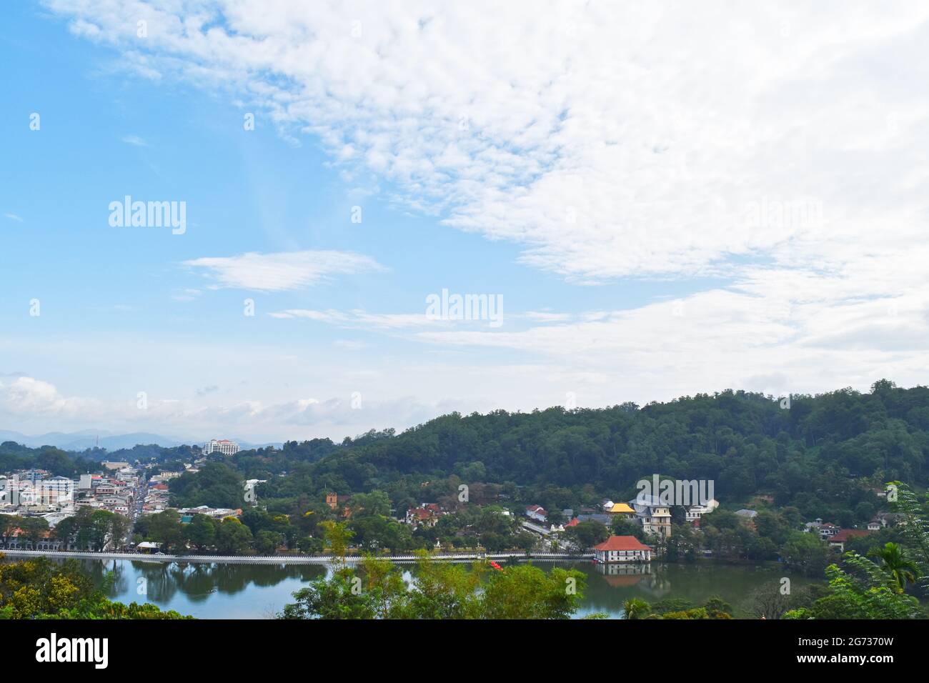 Kandy Lake, also known as Kiri Muhuda or the Sea of Milk, is an ...