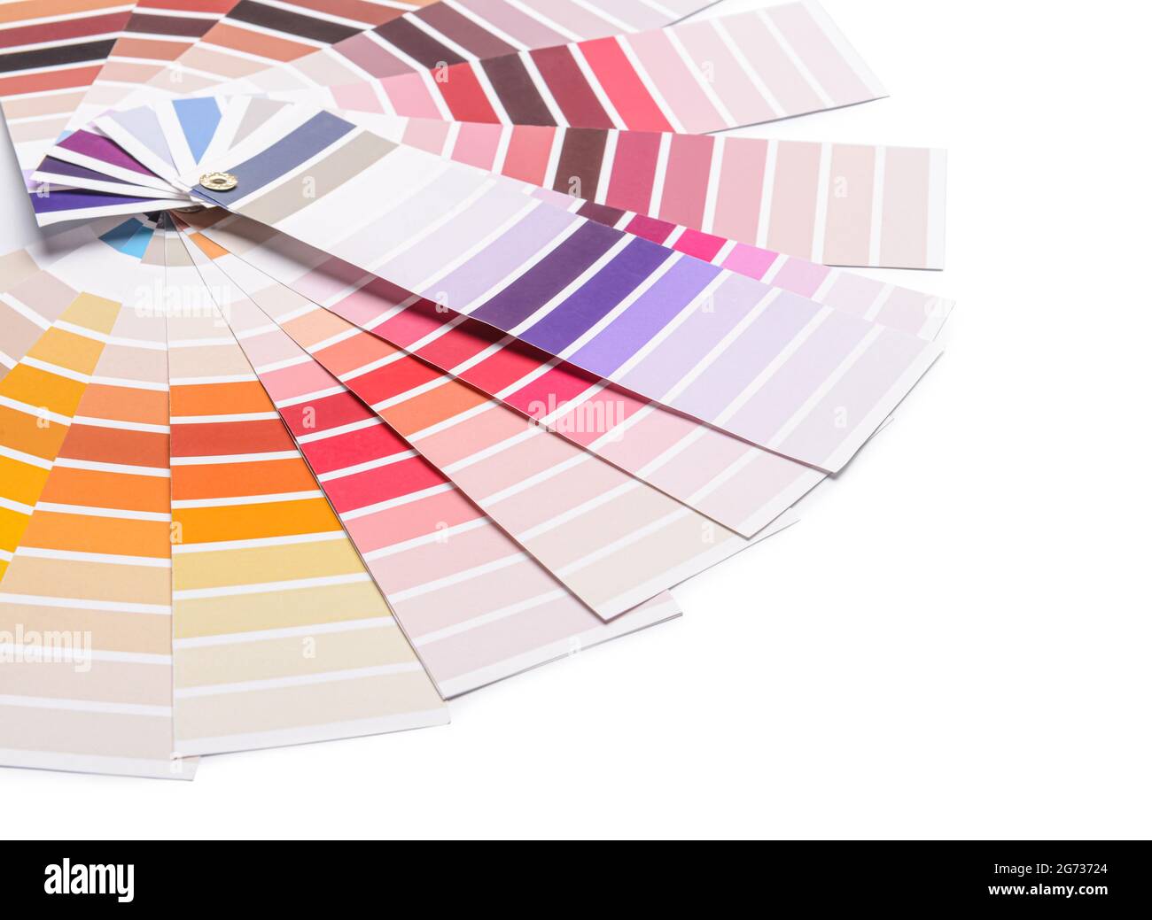 Paint color samples on white background Stock Photo - Alamy