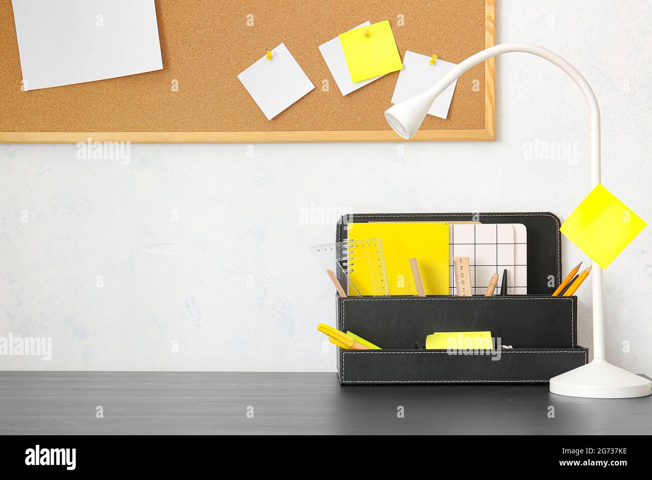 Stylish workplace lamp organizer hi-res stock photography and images ...