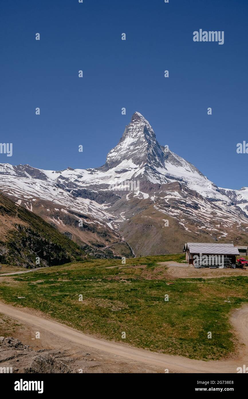 The Mighty and Beautiful Matterhorn Peak, View from Zermatt - The ...