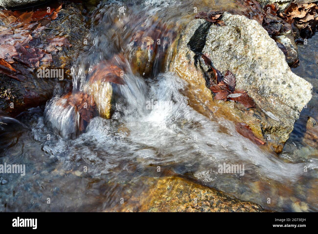 Beautiful water texture. River in motion. Water natural background ...