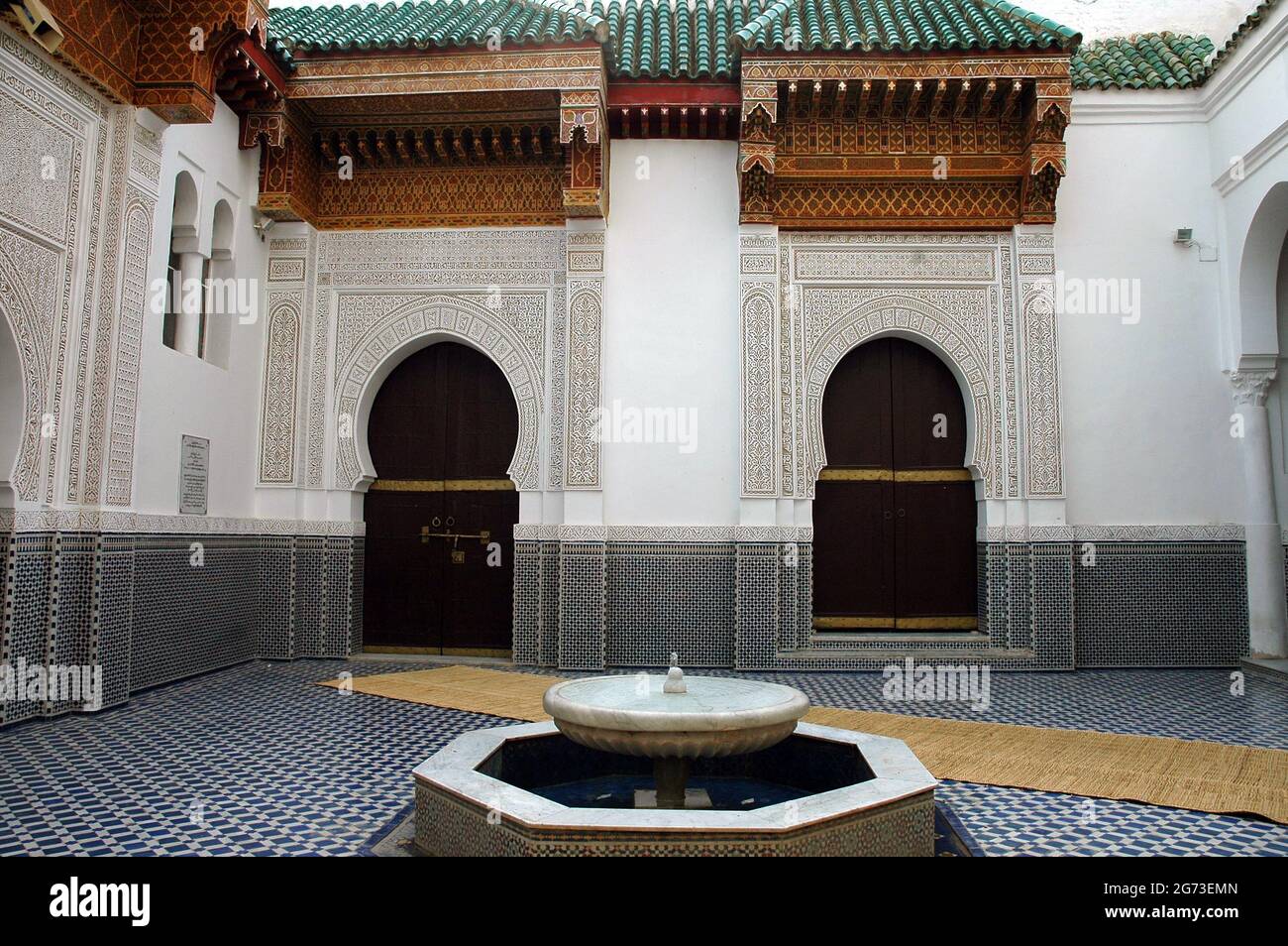 Interior of old Kasbah or Ksar (fortification of old town) in Morocco ...
